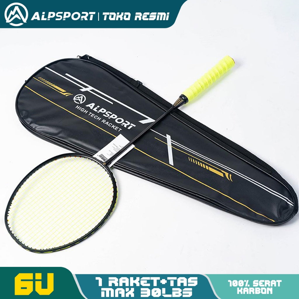 Jual ALPSPORT RR【2Raket + Tas】4U G5 100% Serat Karbon Penuh Desain Asli ...
