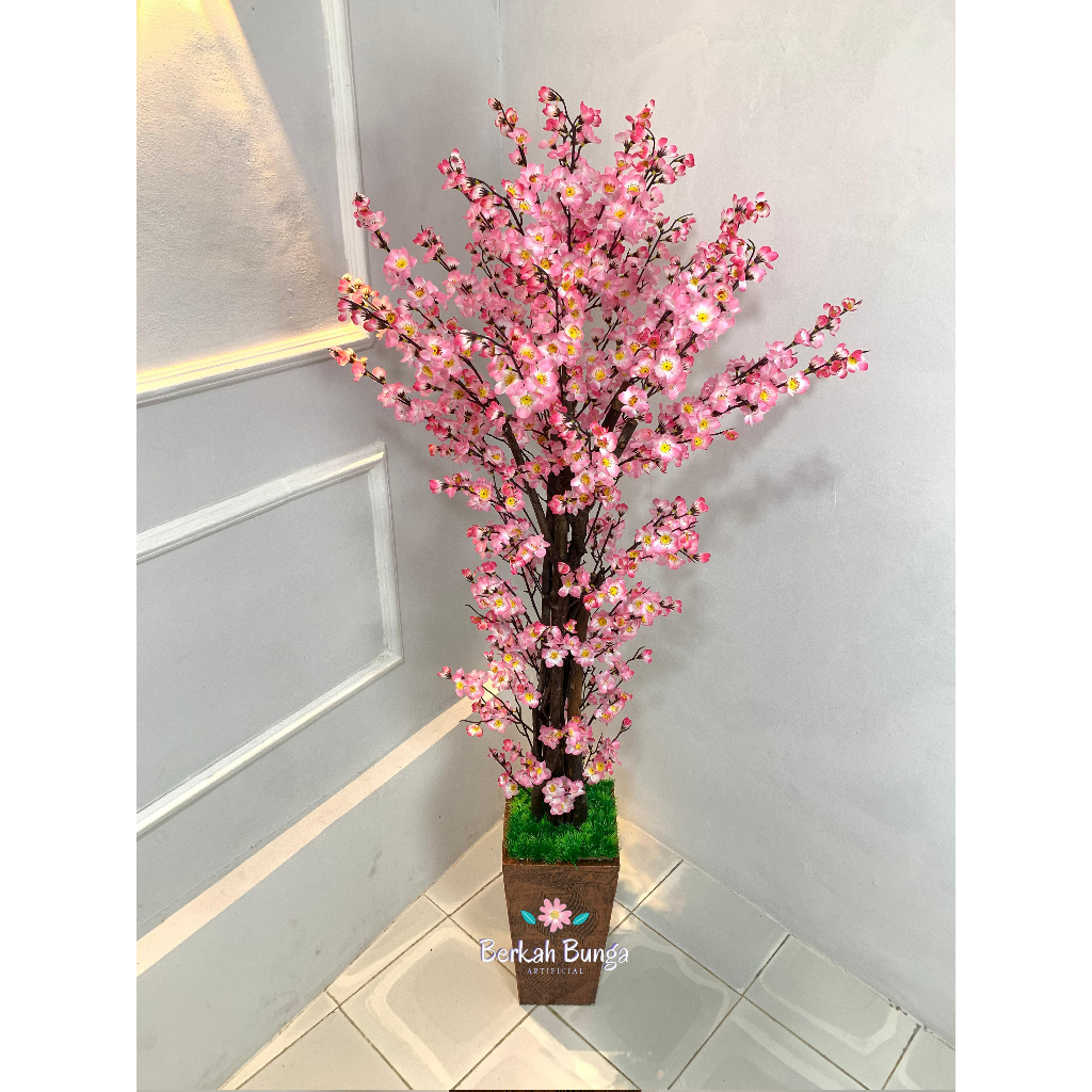 Jual Bunga sakura Imlek 170cm- sakura plastik- pohon sakura- pohon ...