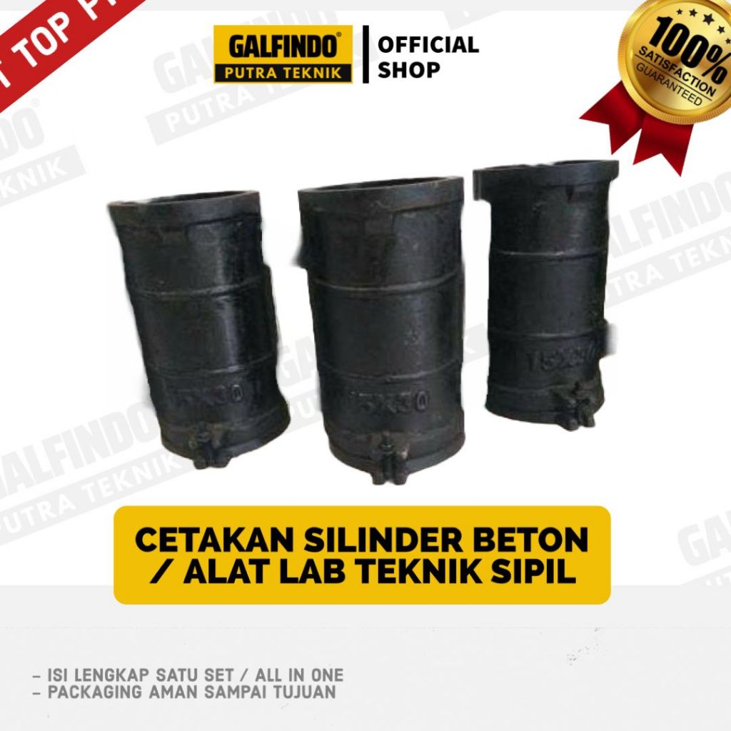 Jual GALFINDO CETAKAN SILINDER BETON / CYLNDER MOLD ALAT LAB TEKNIK ...