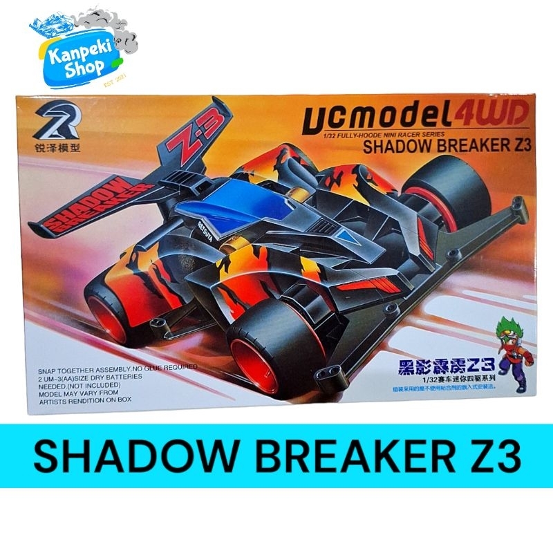 Jual Tamiya Mini 4wd Shadow Breaker Merk DD Ruize Super X Chassis ...