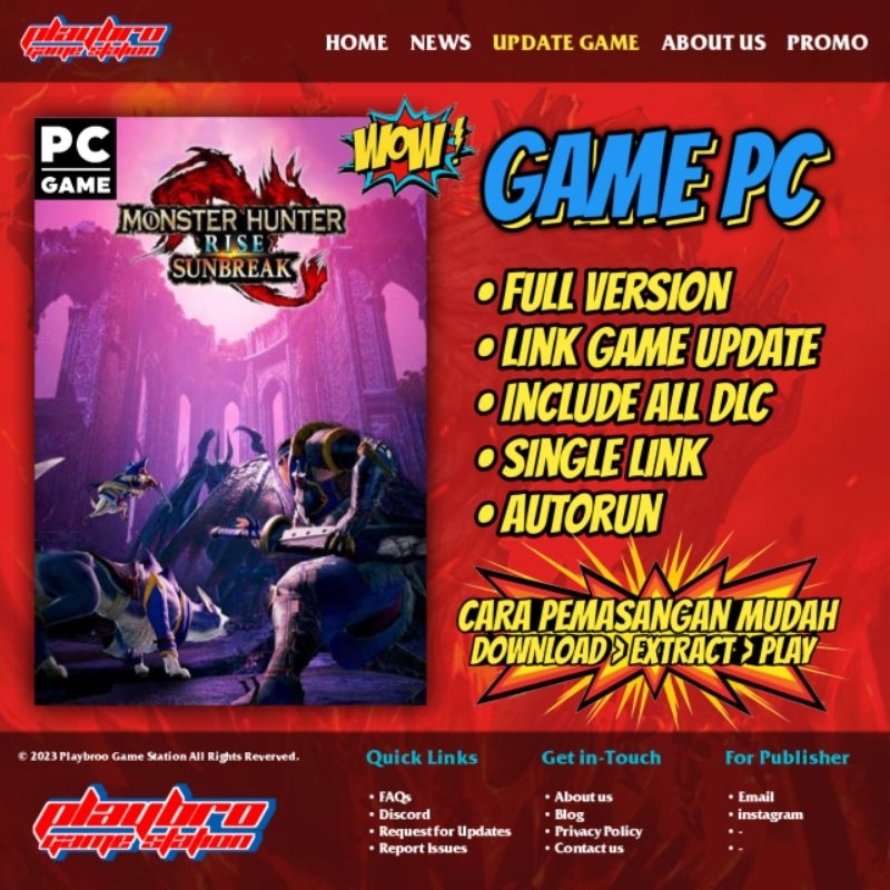 Jual Monster Hunter Rise Sunbreak All DLC Game PC/Laptop (Download to Play Bro!) | Shopee Indonesia