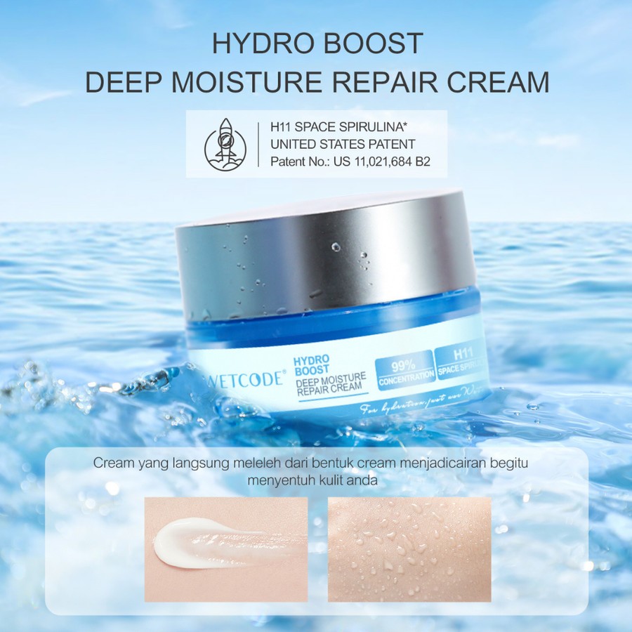 Jual Wetcode Hydro Boost Deep Moisture Repair Cream (50g) | Shopee Indonesia