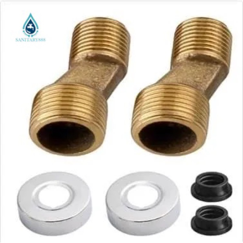 Jual double nepel kran bathtub kran shower panas dingin Mixer Z (1set ...