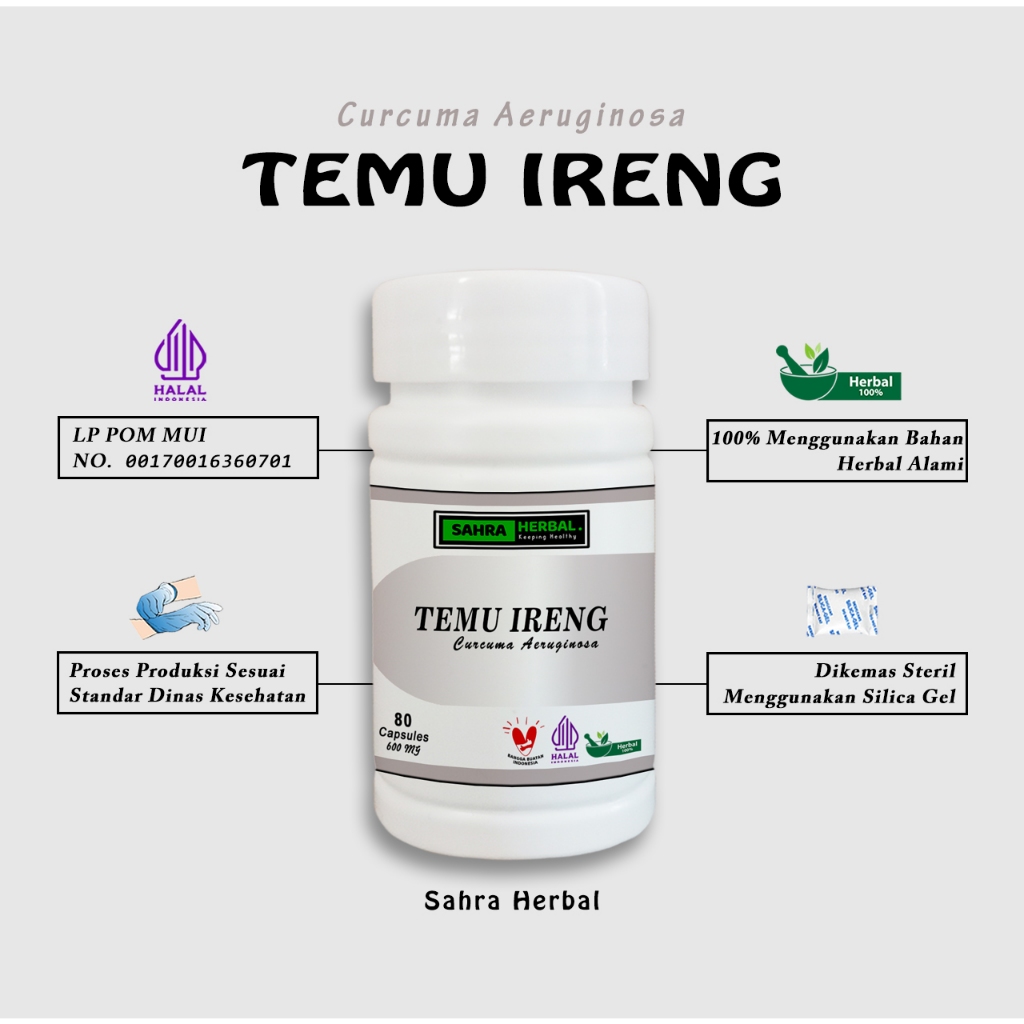 Jual Kapsul TEMU IRENG Menambah Nafsu Makan / Rematik / Pencernaan ...