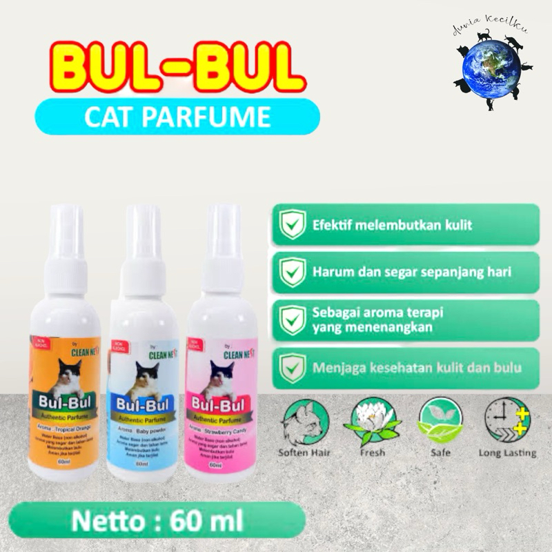 Jual Bul Bul Cat Perfume Premium - Parfum Kucing Grooming (60 ML ...