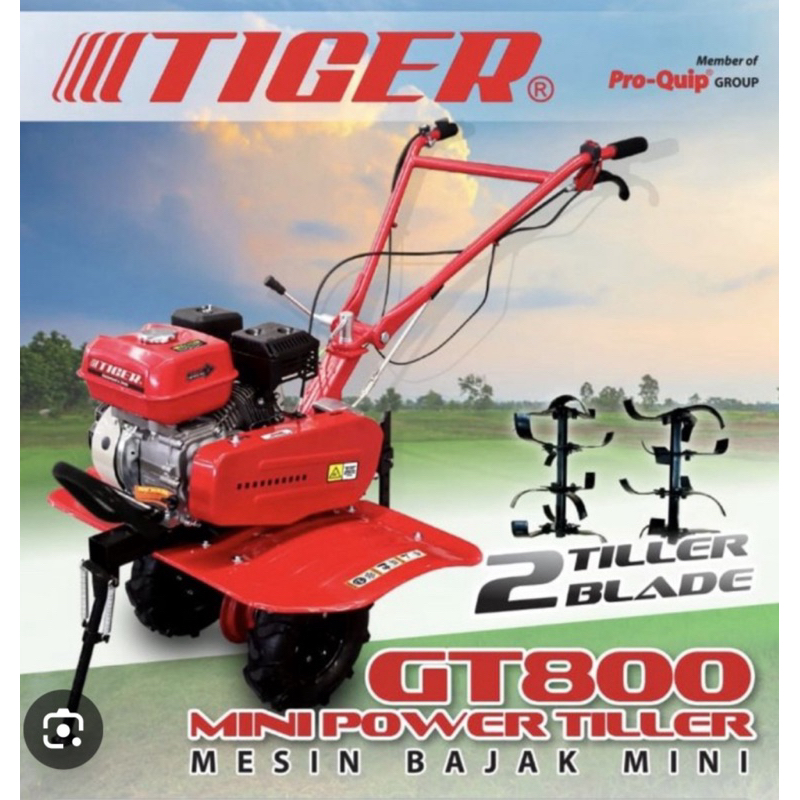 Jual MINI TILLER MINI TRAKTOR CULTIVATOR MINI TIGER GT800 | Shopee ...