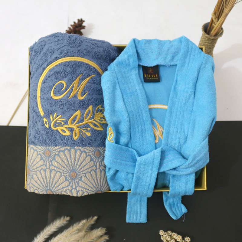 Jual Handuk Kimono dan Handuk Standart Ukuran Dewasa Couple Bordir Nama ...