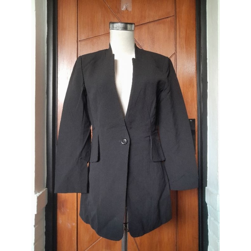 Jual BLAZER HITAM/BLAZER WISUDA/BLAZER KANTOR | Shopee Indonesia