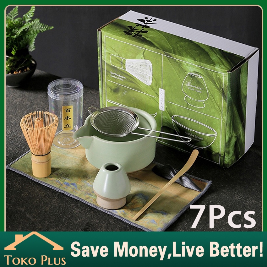 Jual 7in1 Alat Matcha Making Set Keramik Lengkap Pengaduk Matcha Bambu ...