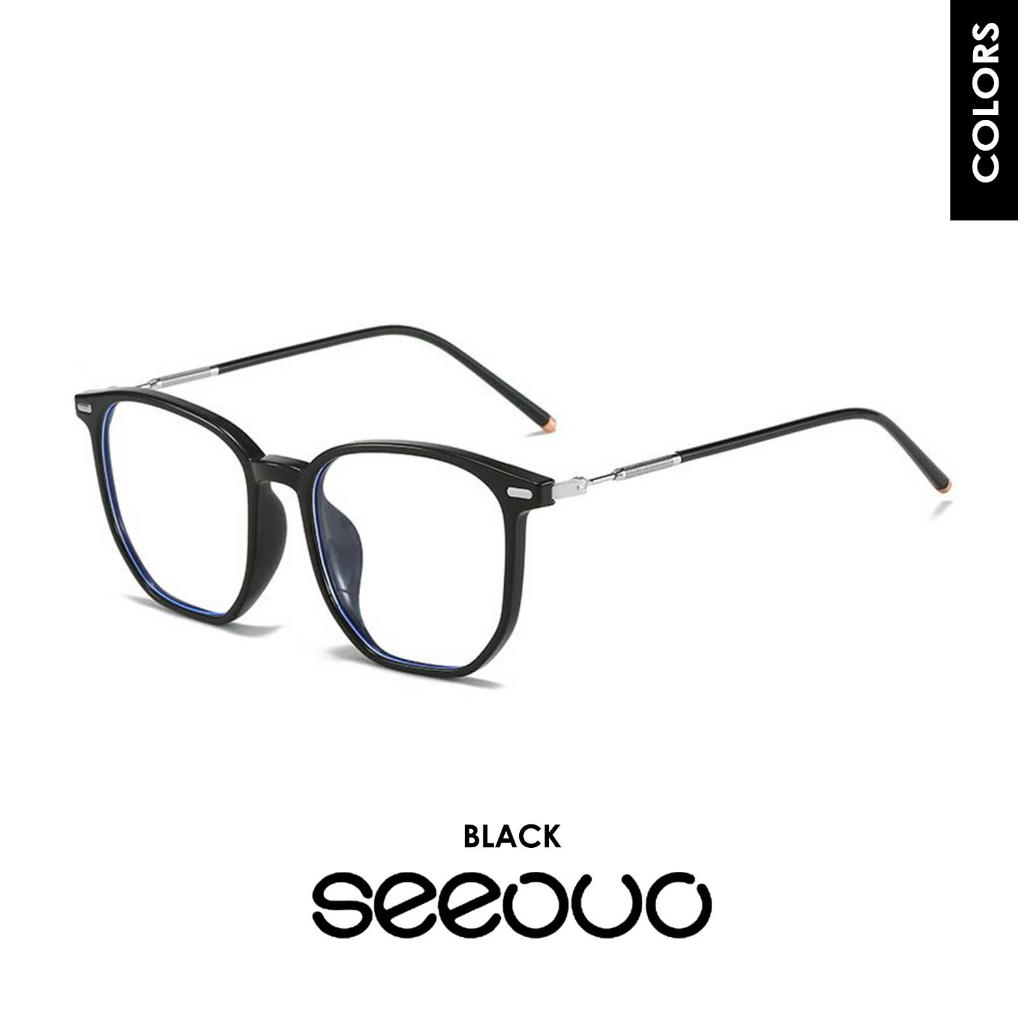 Jual Seeouo Kacamata Antiradiasi Blueray Model Kotak Simpel Stylish Bahan TR90 Ringan Bisa Minus ...