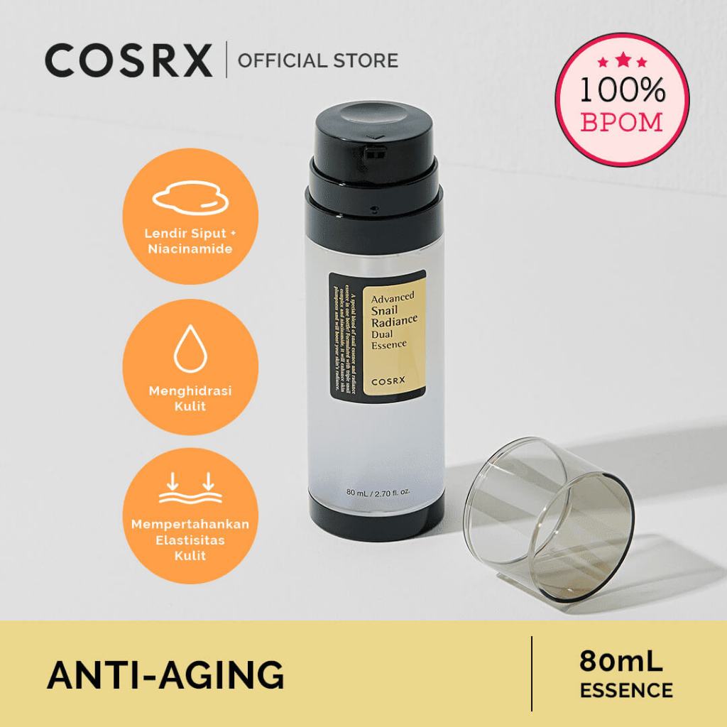 Jual COSRX Advanced Snail Radiance Dual Essence, Size - 80ml | Shopee Indonesia