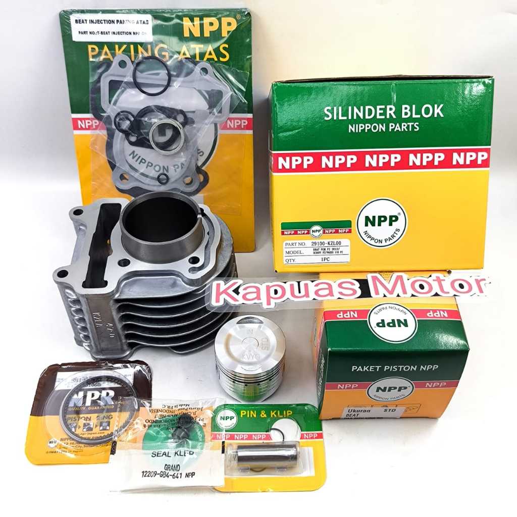 Jual blok seher paket+top set seal klep beat fi Vario 110 fi Scoopy fi injeksi kzl original npp ...