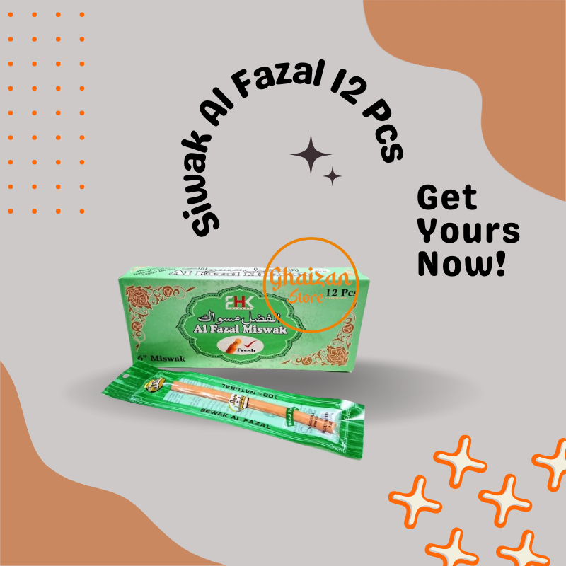 Jual Siwak Al Fazal 1 Box Isi 12 Pcs / Siwak Sunah Madinah / Miswak ...