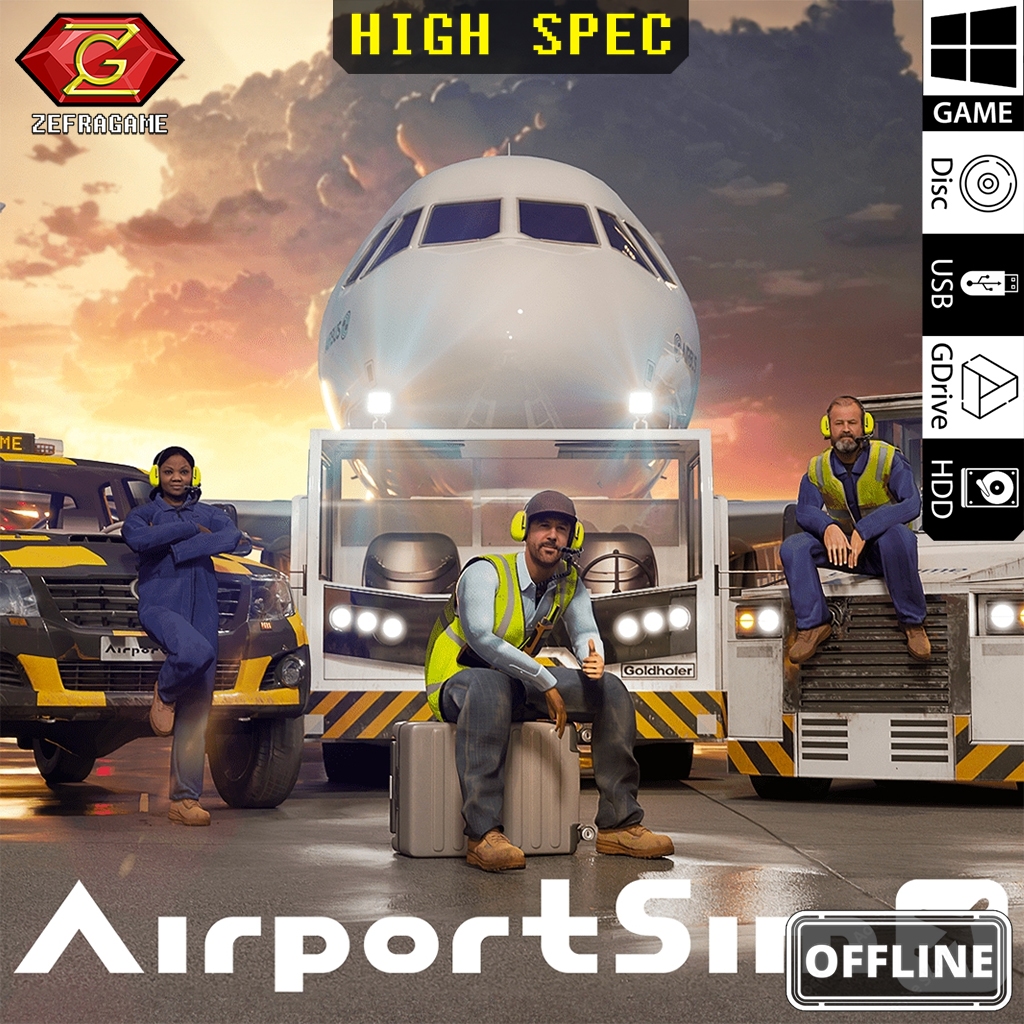 Jual AirportSim / Airport Simulator 2023 PC Full Version Games PC ...