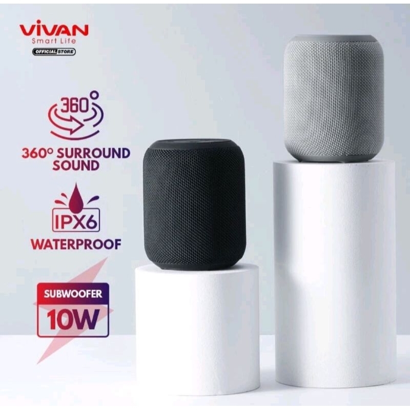 Jual SPEAKER VIVAN VS12 PORTABLE BLUETOOTH 10W SOUROND SOUND 360 ...