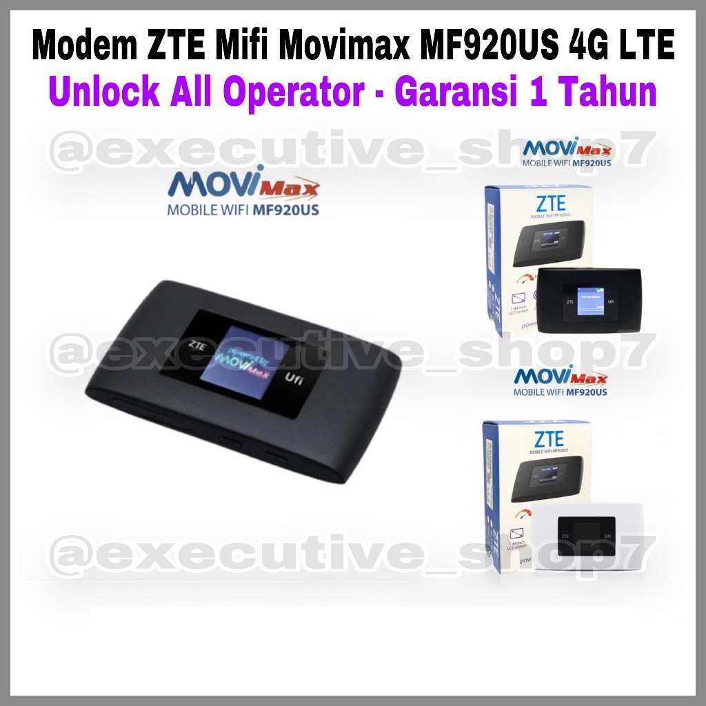 Jual Modem ZTE Mifi Movimax MF920US 4G LTE - Unlock All Operator ...