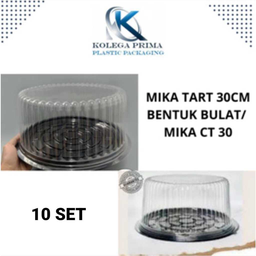 Jual MIKA KUE TART 30CM/ MIKA CT 30 BULAT/ MIKA TART MURAH ISI 10PCS ...