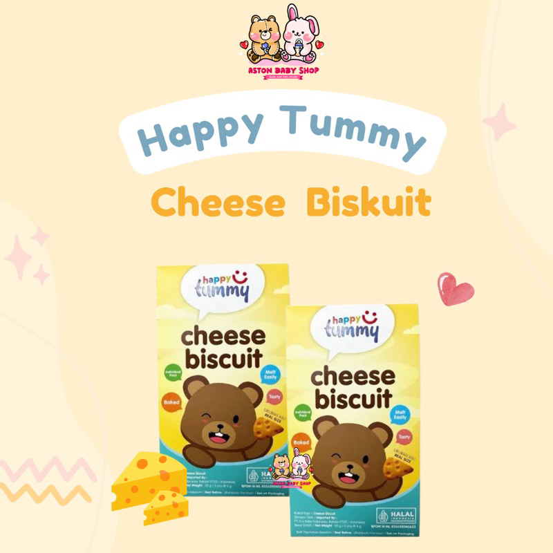 Jual Happy Tummy Cheese Biscuit 30 gr Snack Cemilan Biskuit Bayi & Anak ...