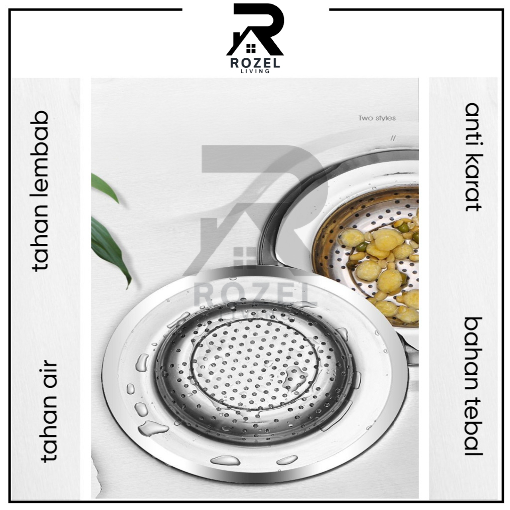 Jual ROZEL Saringan Wastafel Cuci Piring Sink Lubang Air / Penyaring ...