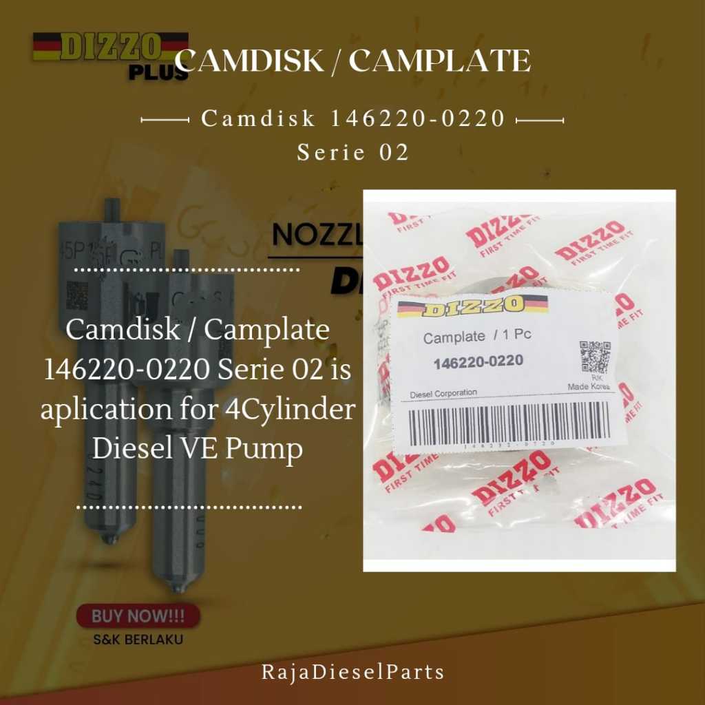 Jual CAMDISK CAMPLATE 146220-0220 SERIE 2 CAMPLATE VE 4 DIESEL PUMP | Shopee Indonesia
