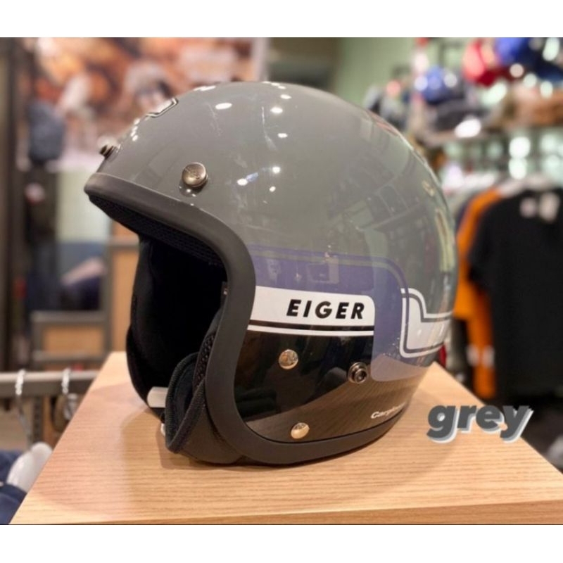 Jual Helm Eige r89 ORIGINAL ECOPOLIS HELMET GRY | Shopee Indonesia