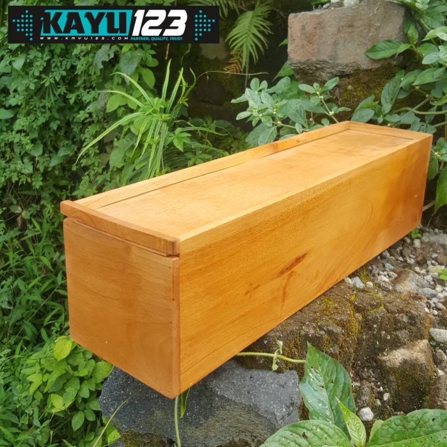 Jual Kotak Kayu 100x15x15 cm Nampan Box Kayu Kotak Penyimpanan ...
