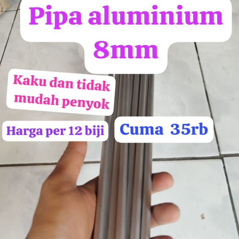 Jual Pipa alumunium 8mm panjang 50cm | Shopee Indonesia