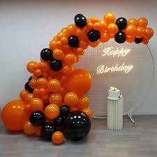 Jual Balon METALIK Orange Hitam | Balon Latex ORANGE HITAM | Balon ...