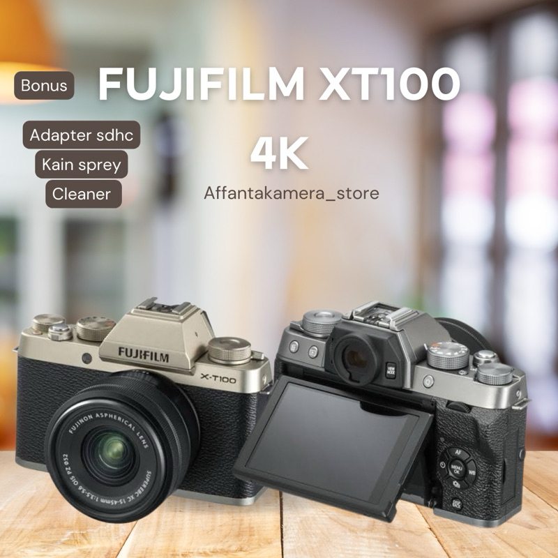 Jual FUJIFILM XT100 WIFI KIT 15-45MM MIRRORLESS | Shopee Indonesia