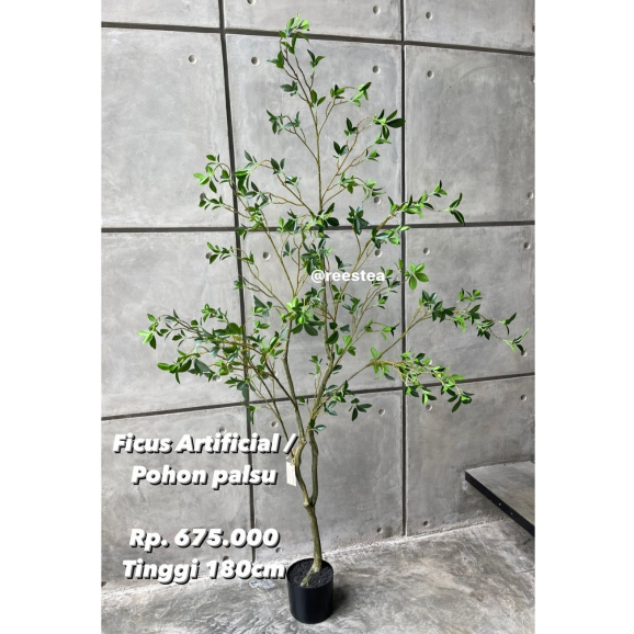 Jual Tinggi 180 cm Pohon Ficus/ Pohon Hias Palsu / Artificial plant ...
