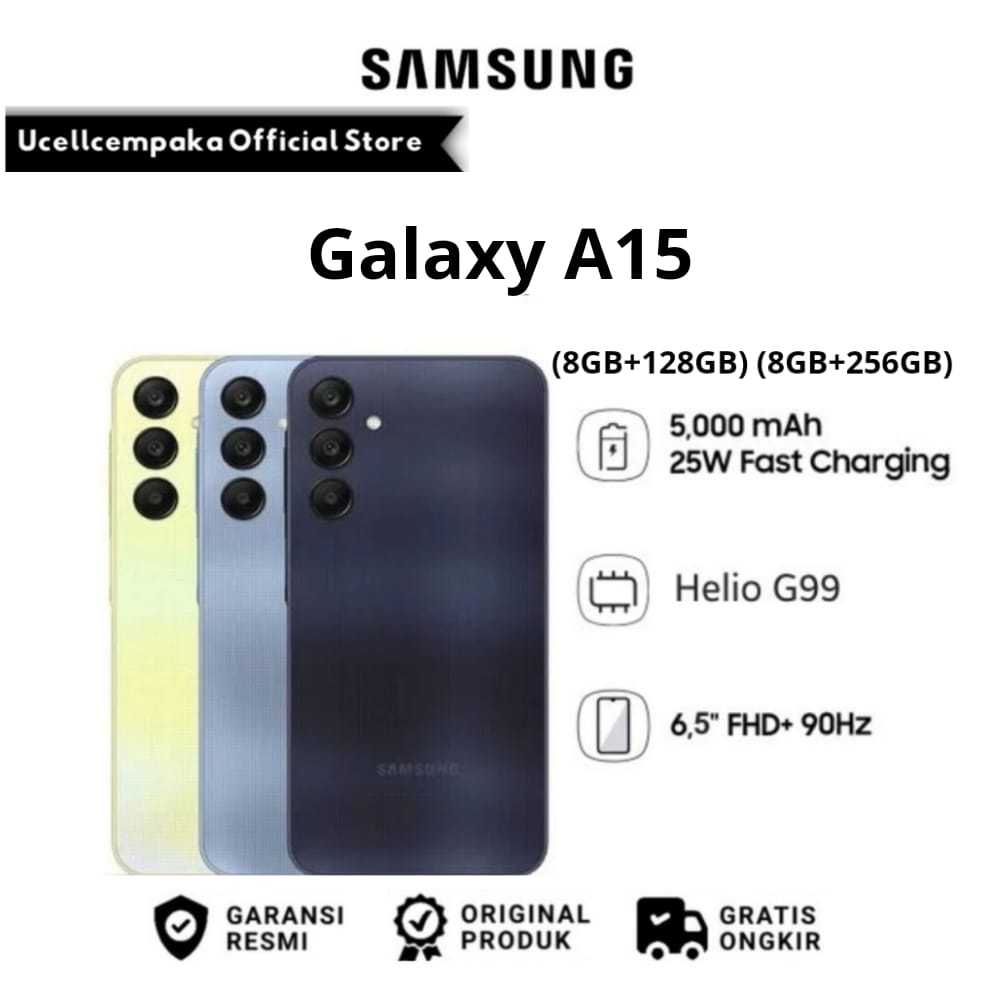 Jual Samsung Galaxy A15 8/128GB 8/256GB - Garansi Resmi | Shopee Indonesia
