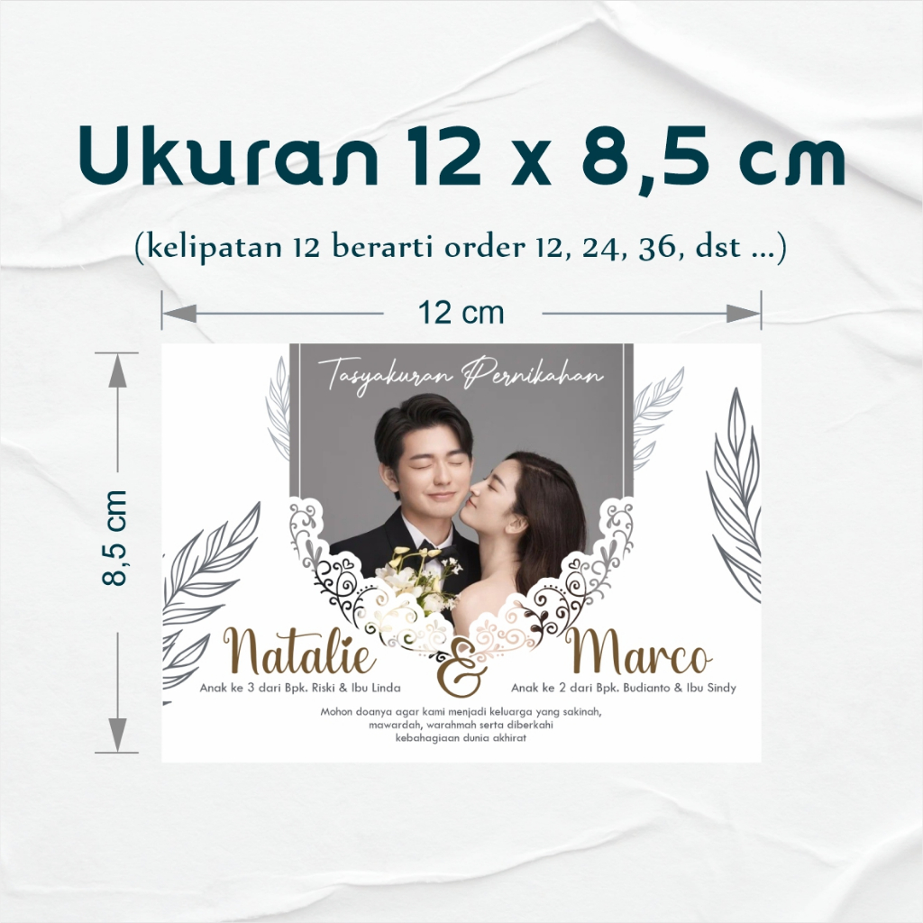 Jual STIKER WEDDING / STIKER TASYAKURAN PERNIKAHAN / STIKER AKAD ...