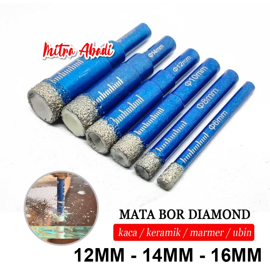 Jual Mata Bor Diamond Dry Drill Bits Kaca Keramik Marmer Ubin 12mm 14mm ...