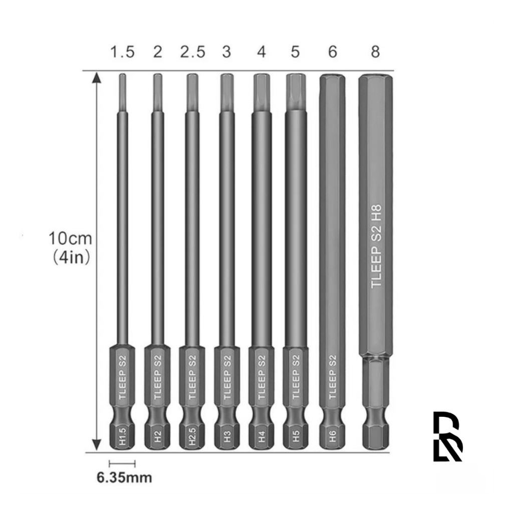 Jual Mata Obeng Torx Magnetic 1/4" Set 8 Pcs Dan 10 Pcs Kunci L Kepala ...