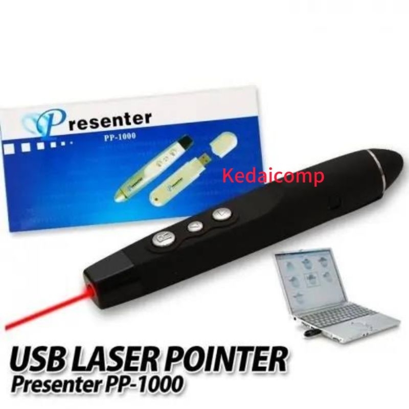 Jual Presenter Laser Pointer Wireless PP1000 PP 1000 Presentasi Murah | Shopee Indonesia