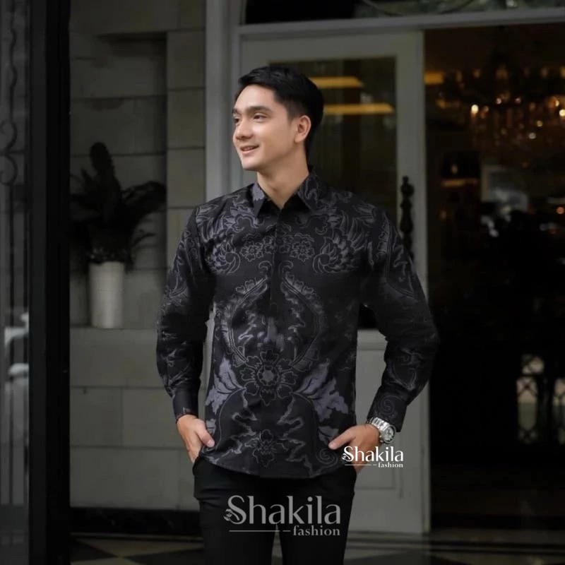Jual Kemeja Batik SULTAN Pria Baju Batik Pria Lengan Panjang size M L ...