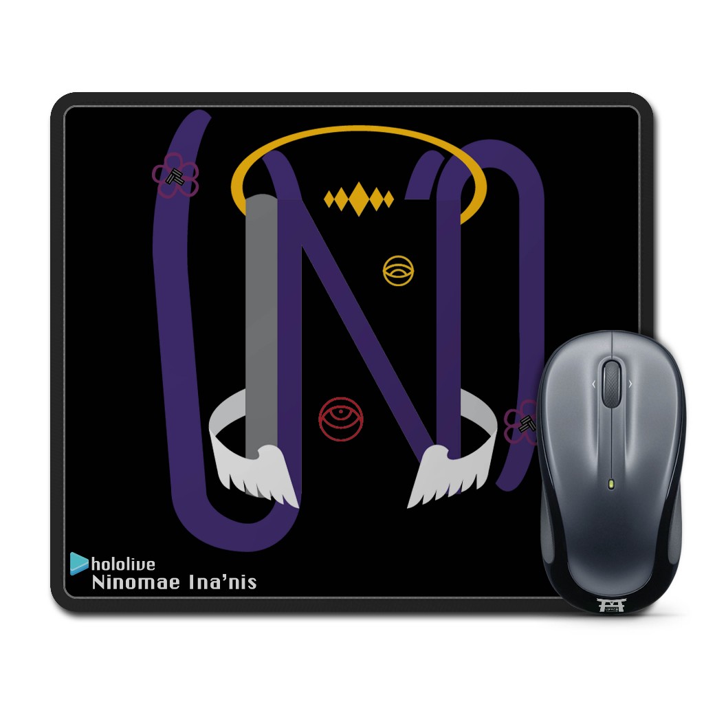 Jual Mouse pad gaming anime vtuber NINOMAE INA'NIS Typography Hololive ...