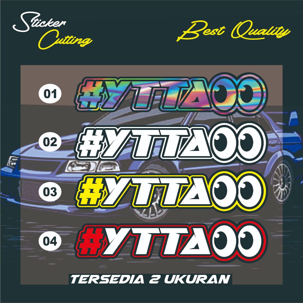 Jual Sticker cutting Hologram yang tau tau aja ,STIKER YTTA | Shopee ...