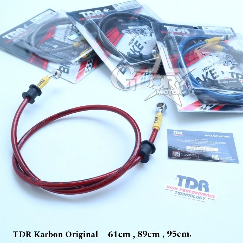 Jual Selang rem Depan Karbon TDR Racing Ready 61cm / 89cm / 94cm ...
