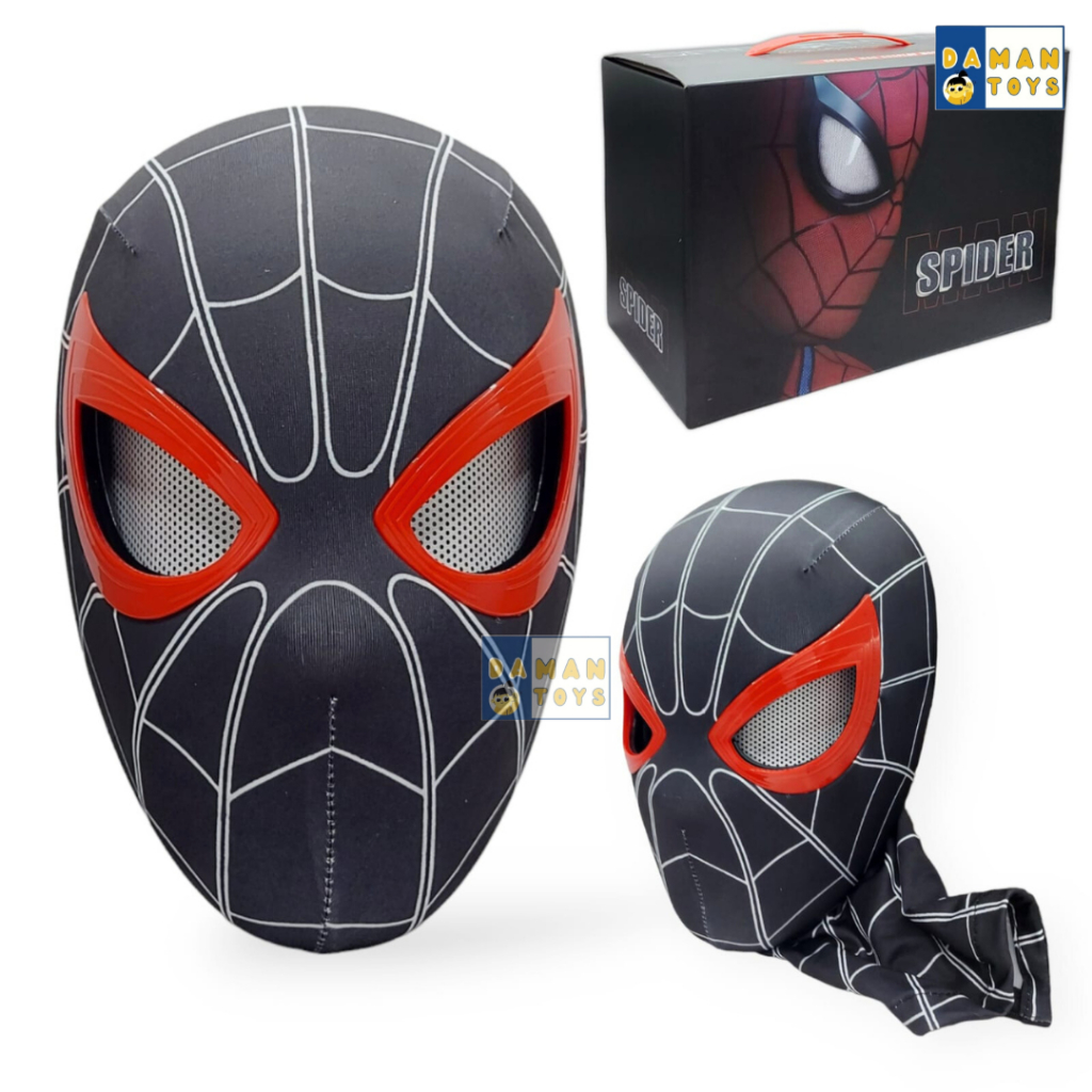 Jual Topeng Mask Spiderman Headgear Superhero Chin Control Cosplay ...