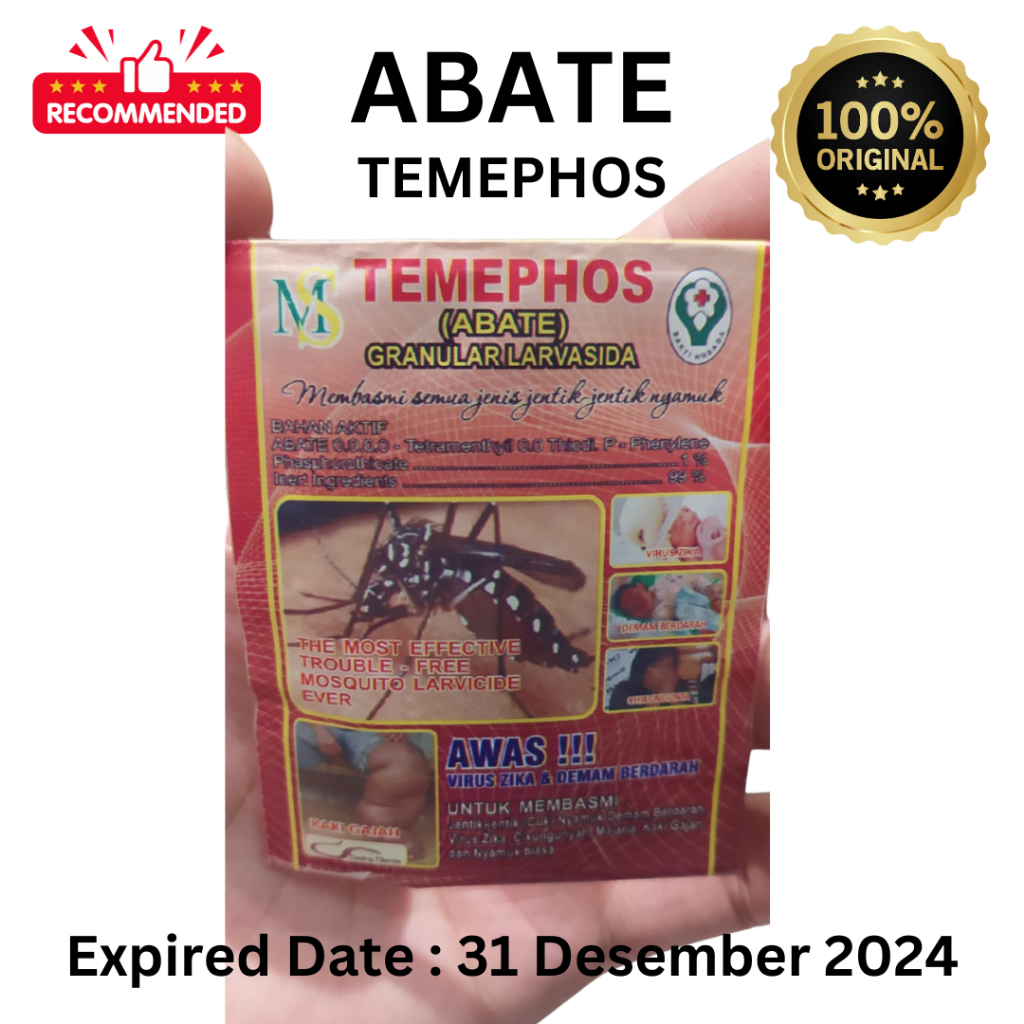 Jual ABATE membasmi demam berdarah larvasida dan jentik nyamuk | Shopee ...