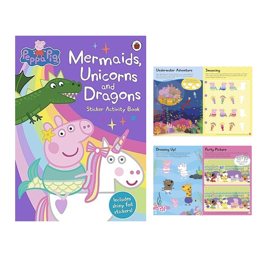 Jual Sticker Activity Book Peppa Pig: Mermaids, Unicorns and Dragons ...