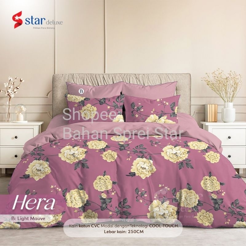 Jual Bahan Kain Sprei Star - Hera | Shopee Indonesia