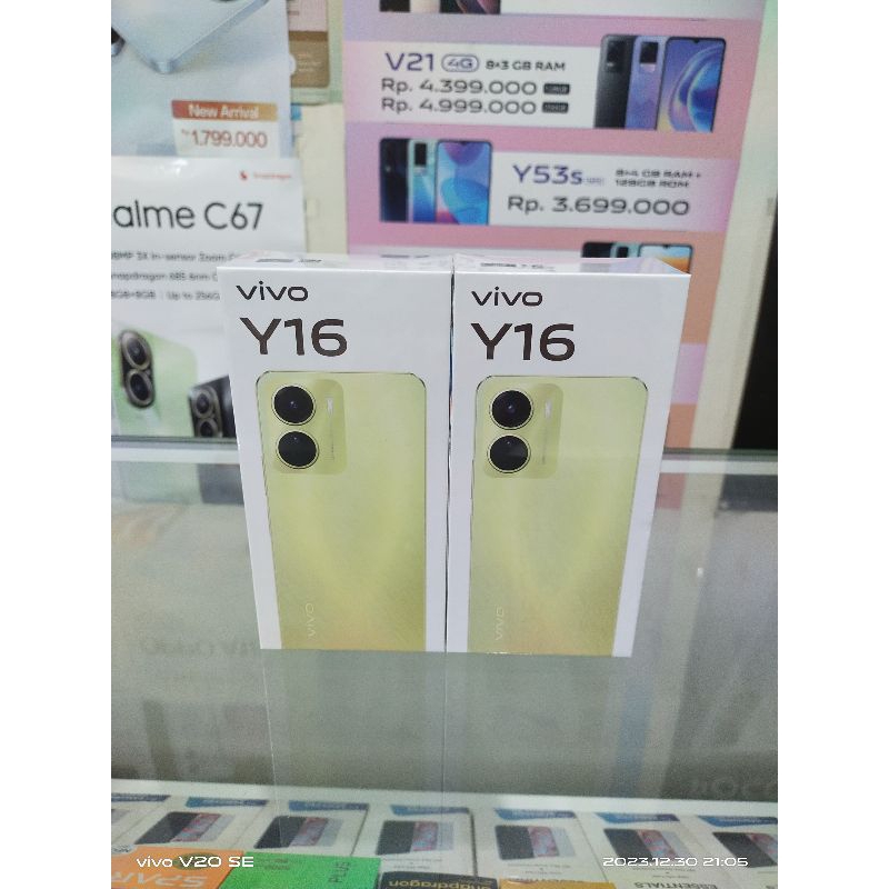 Jual Vivo Y16 4/64 GB Al Dual Camera Batre 5000 mAh Garansi Resmi ...