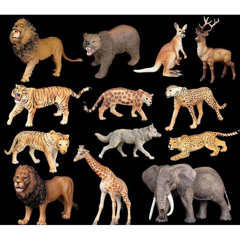 Jual Figure Hewan Animal Model Toys Koleksi Mainan Binatang Karet Gajah ...