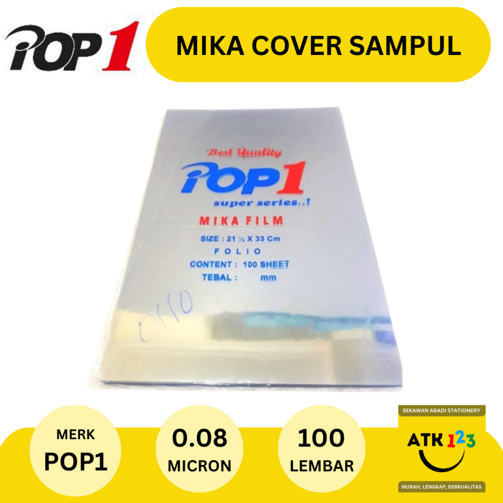 Jual SUPER POP1 MIka Film / Mika Cover 0.10 / Mika Jilid / Ukuran Folio ...
