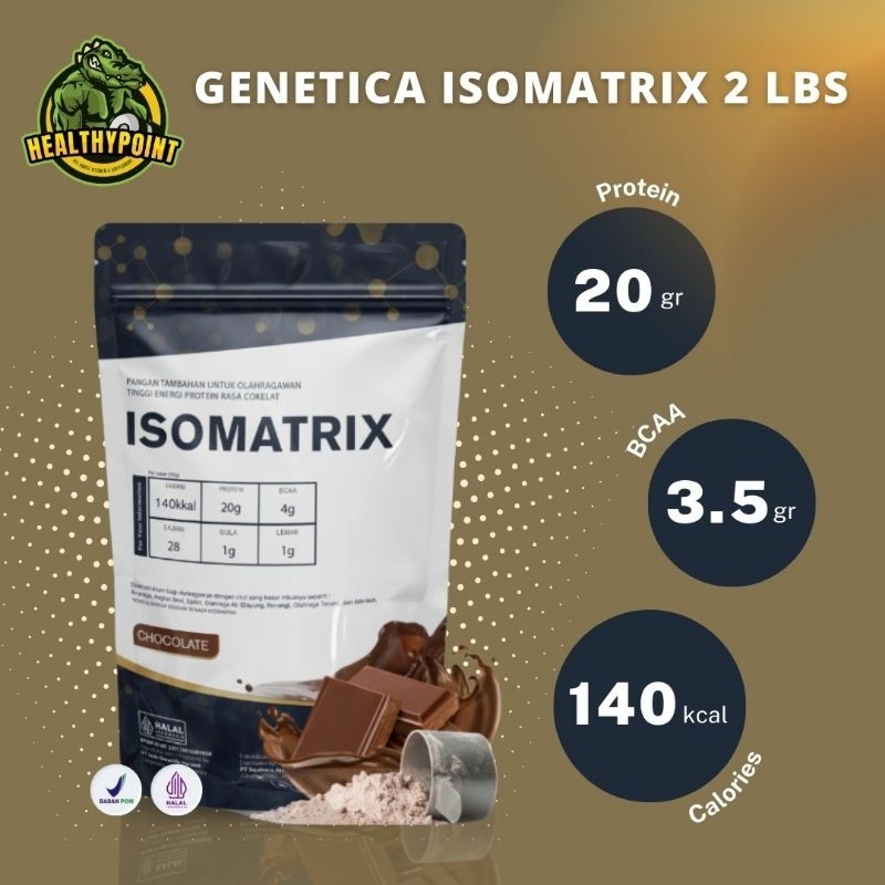 Jual Genetica isomatrix 2 lbs whey protein isolate matrix 2lbs | Shopee ...