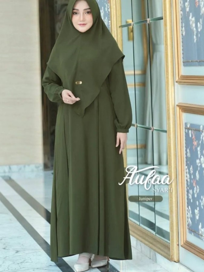 Jual Baju Gamis Syari Terbaru Kekinian Crinkel Airflow Ukuran M L XL ...