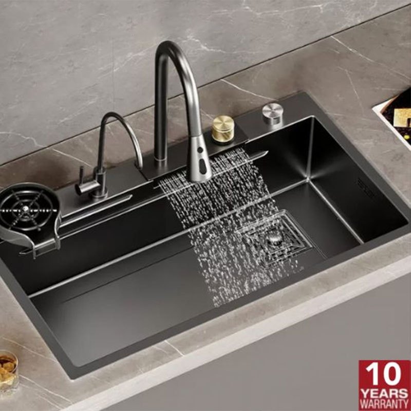 Jual Stainless 304 Paket Kitchen Sink Hitam Dengan Keran Yang Bisa ...
