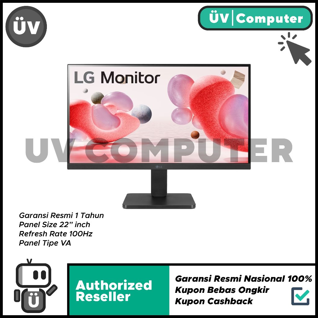 Jual Monitor LED LCD LG 22MR410-B 22" inch VA Full FHD 100Hz Resmi ...